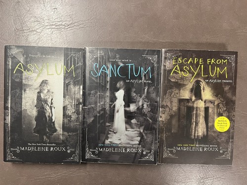 Lot of 3 MADELEINE ROUX Paperback Books ASYLUM, SANCTUM, ESCAPE FROM ...