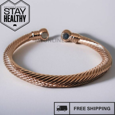 PREMIUM MAGNETIC COPPER TORQUE BANGLE/BRACELET ARTHRITIS PAIN RELIEF ...