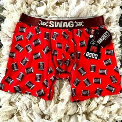 NWT Men's XL (38/40) SWAG Hershey's Milk Chocolate Boxer Underwear | eBay