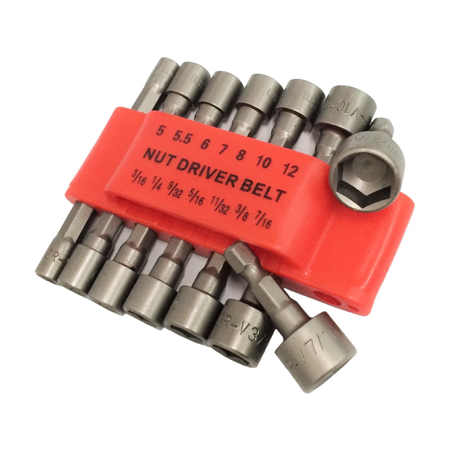 14pc Power Nut Driver Set Dual Metric & Standard SAE 1/4" Shank | eBay