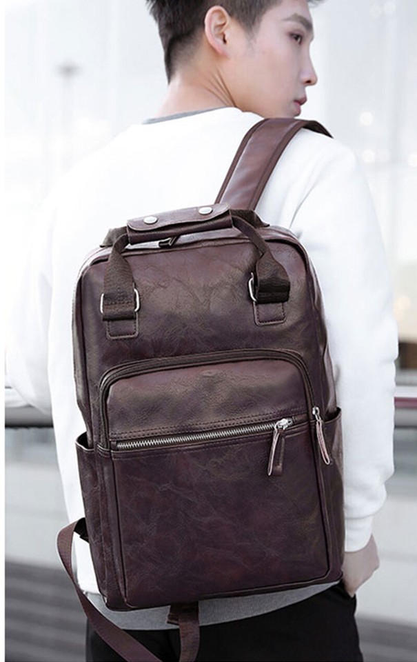 Men's Backpack Waterproof Laptop Work Business Travel School Bag | eBay