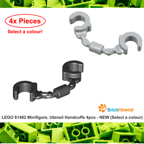 LEGO 61482 97927 Minifigure Utensil Handcuffs 4pcs - NEW (Select a ...