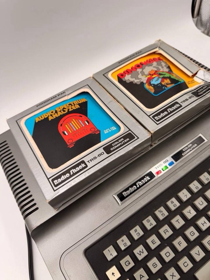 Vintage Radio Shack TRS-80 Color Computer with 5 Program Pak Games | eBay