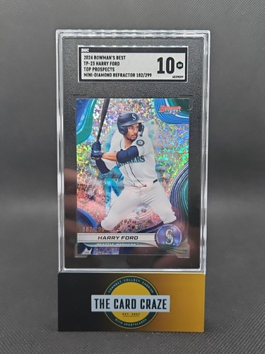 2024 Bowman's Best Mini-Diamond Refractor Harry Ford PROSPECT /299 #TP ...
