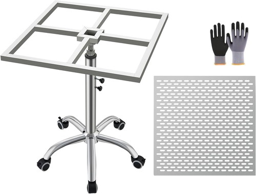 Rotating Paint Rack with Wheels – Stable Stainless Steel Lifting Paint ...