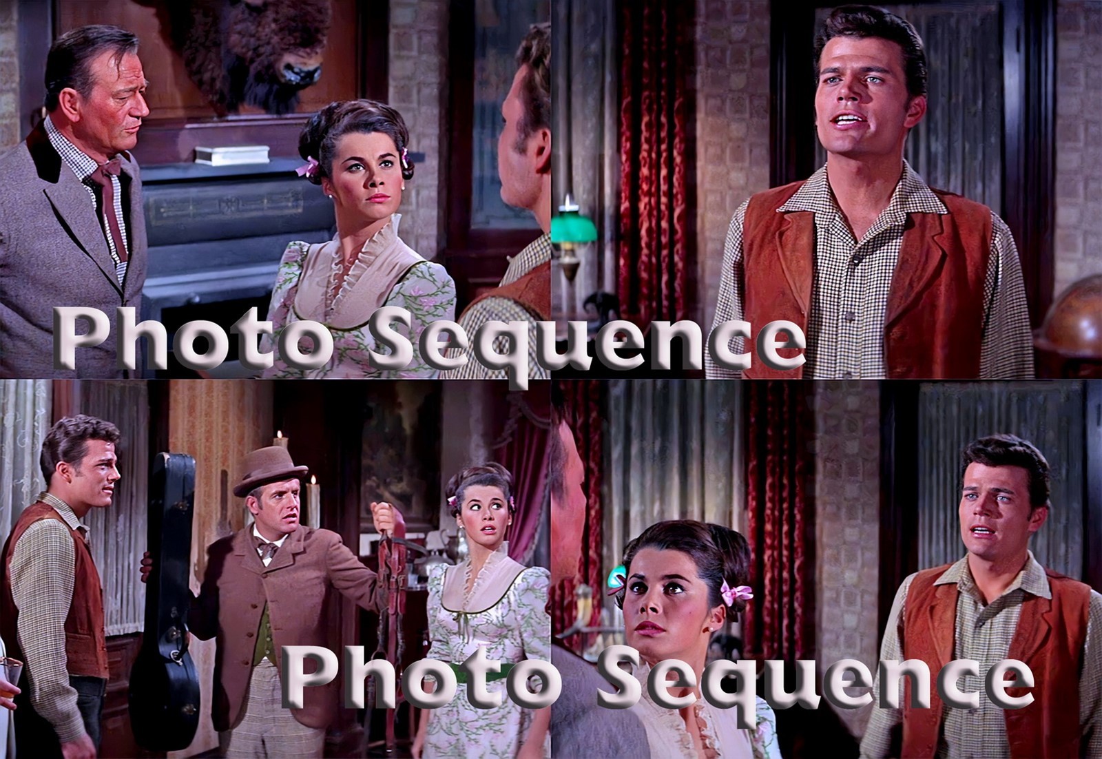 John Wayne Patrick Wayne Stefanie Powers McLintock! PHOTO Sequence #02 ...
