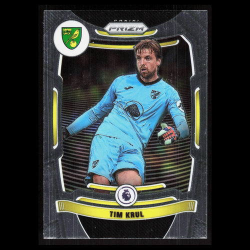 Tim Krul #166 2021 Panini Prizm Premier League Norwich City Soccer Card ...