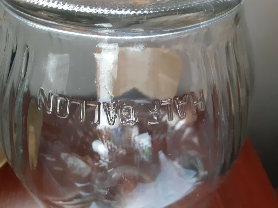 Vintage Speas Vinegar U-Sav-It Half Gallon Pitcher Jar w/ cap, label ...