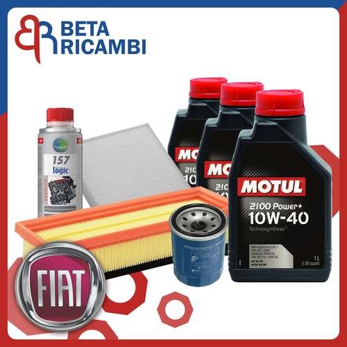Kit Tagliando Fiat 500 1.2 12 + 3 L Motul 10W40 + Tunap 157 Pulizia ...