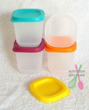Tupperware Summer Fresh Round Set-of-8 Cubix Mini Square (4) 110ml Airt ...