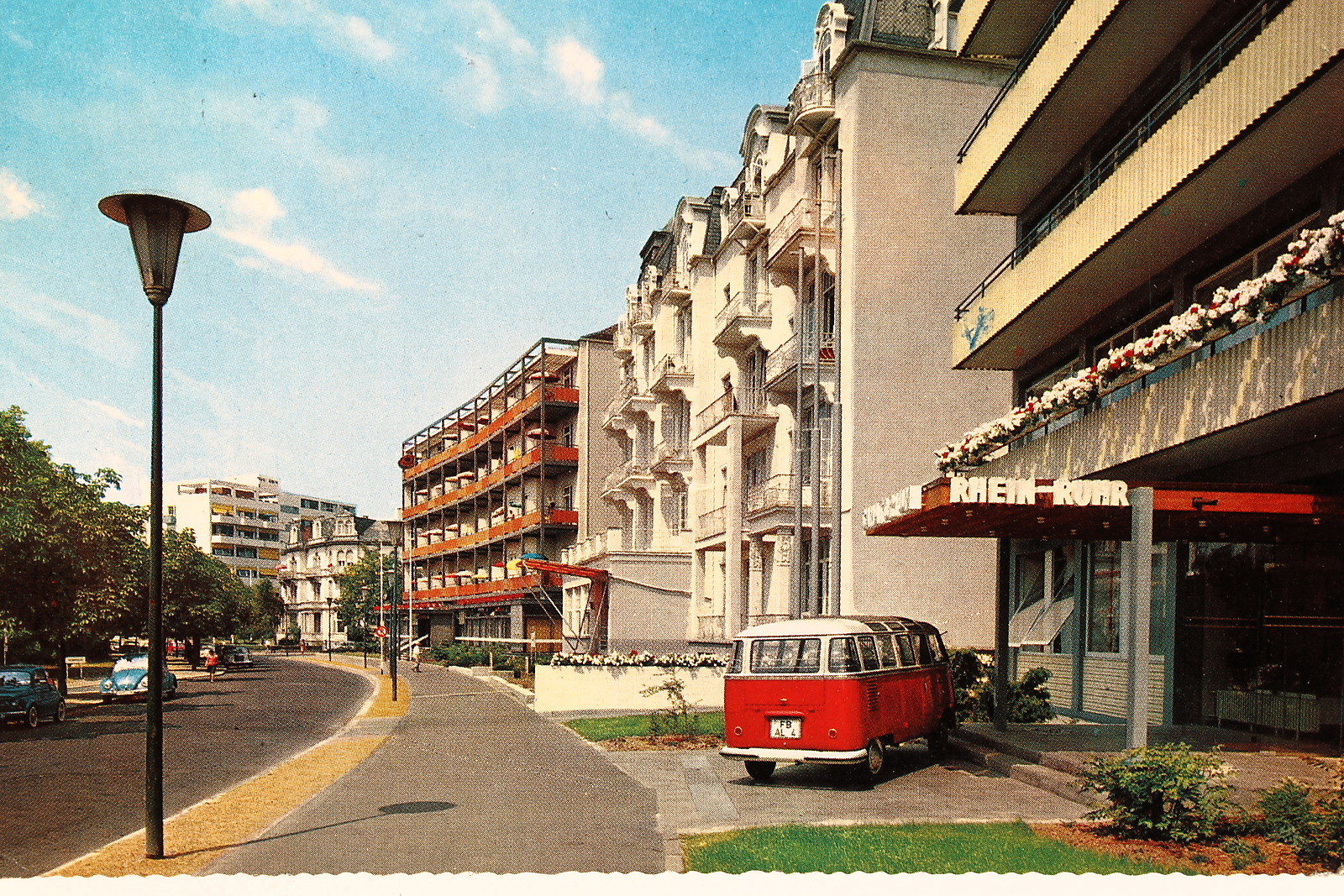 21164 AK Bad Nauheim Kurviertel Ludwigstraße Vehicles Hotels Trees ...