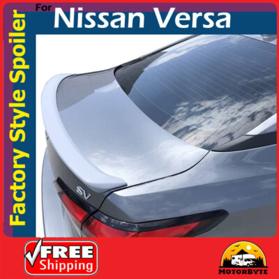Trunk Spoiler For Nissan Versa 4dr Flush Mount 2020+ Painted KH3 Super ...