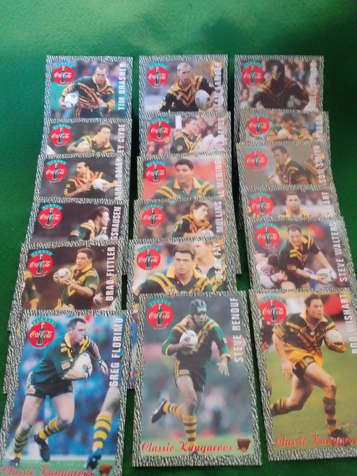 1995 Coca Cola Classic Kangaroos card set - (18 cards) | eBay Australia