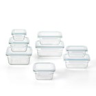 Glasslock Tempered Glass Food Storage Containers with Locking Lids, 16 ...
