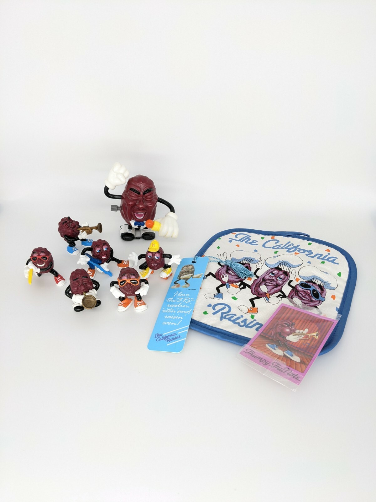 10 Vintage California Raisins Mixed Lot Figures Wind Up Potholder ...
