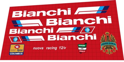 Bianchi Nuova Racing 12 V 1984 FRAME DECAL SET | eBay