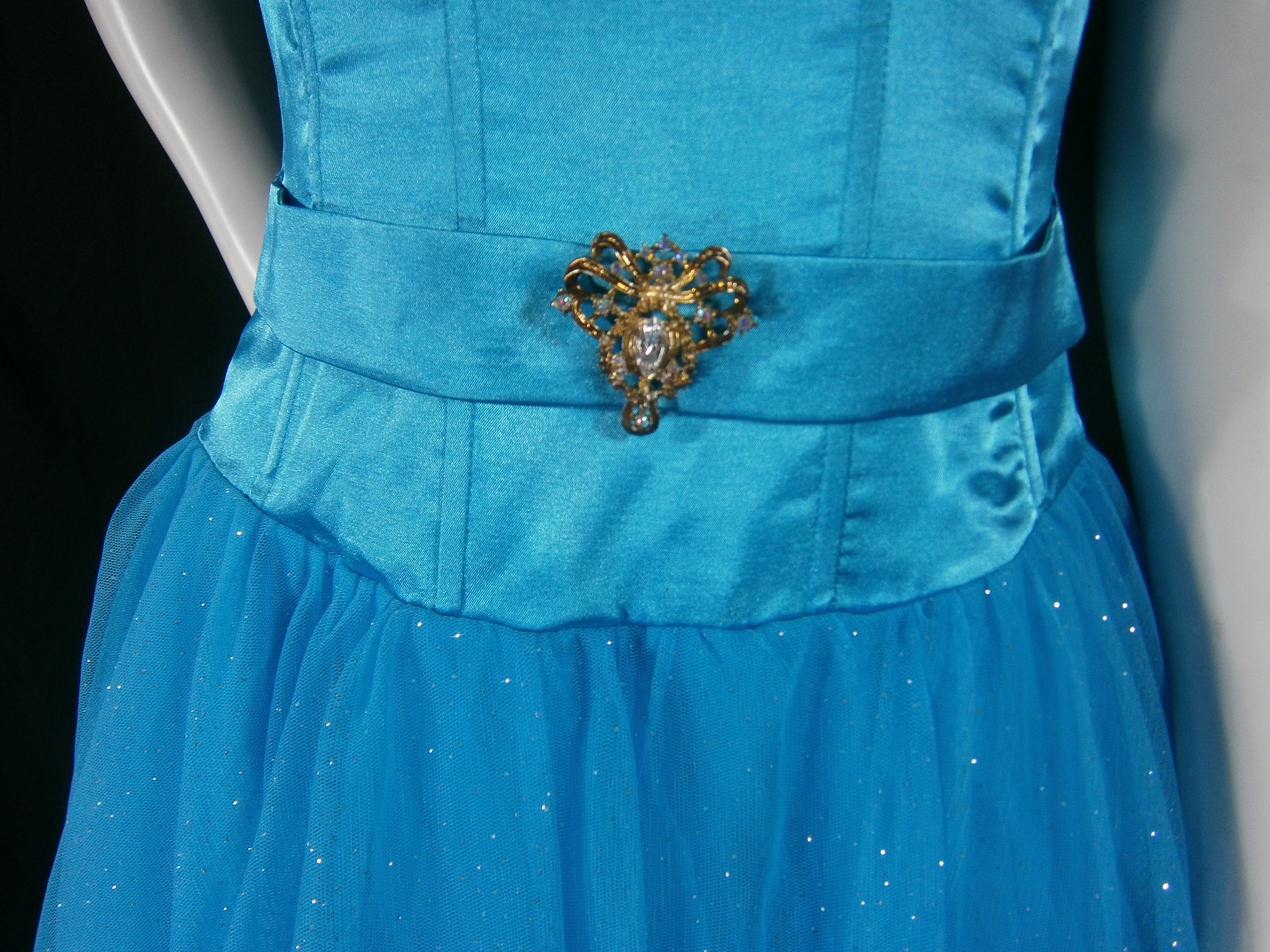 MASQUERADE BLUE 6 FORMAL GOWN DRESS CRUISE PROM PAGEA… - Gem