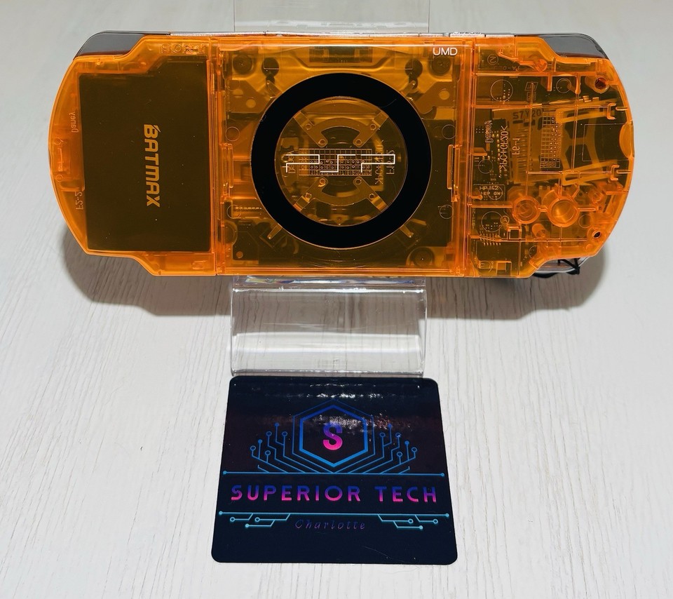 Custom Built PSP 2000 Transparent Orange! (READ DESCRIPTION) 🔥 | eBay