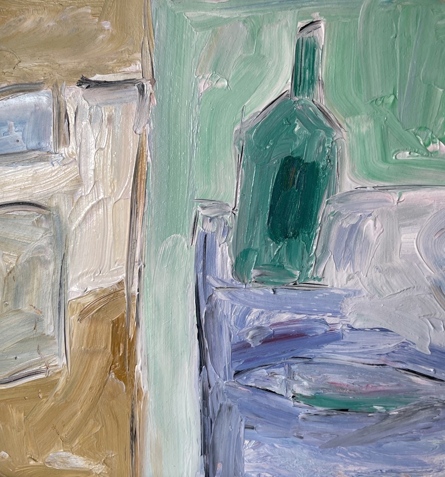 Original Abstract Cornish Style Still Life Oil On Board Painting | eBay UK
