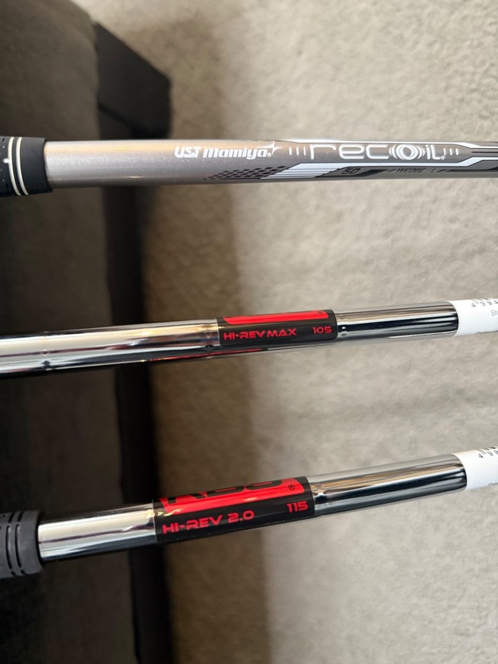 Golf Wedge Shafts Lot – Mamiya Senior Flex & KBS Hi-Rev Max + Hi-Rev 2. ...