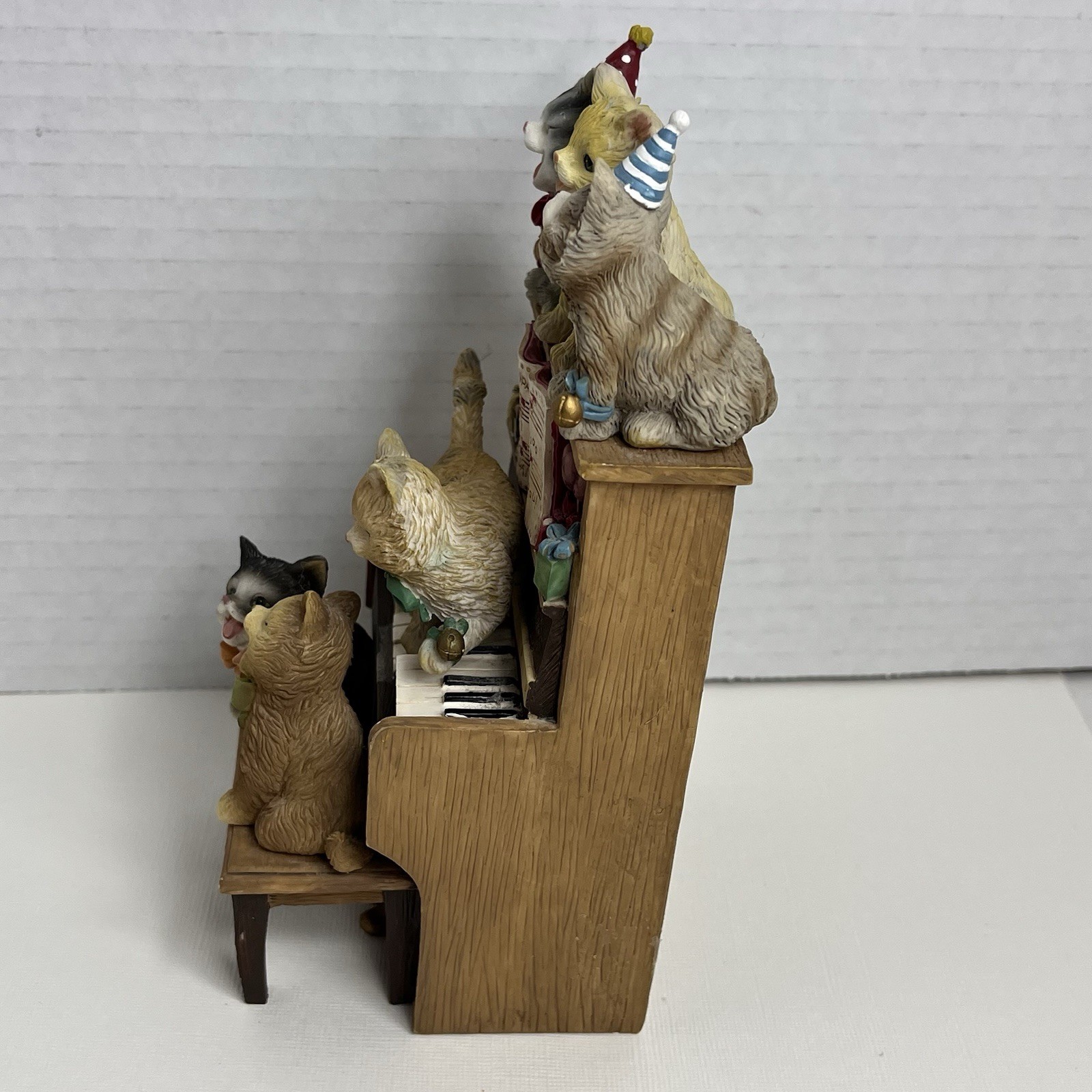 Vintage San Francisco Music Box Kittens Cats at Piano Plays Happy ...