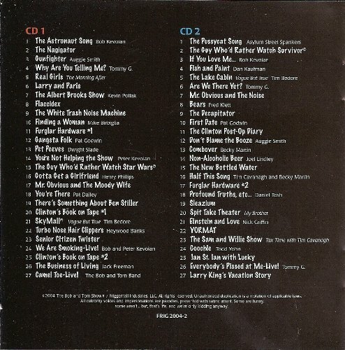 Sideshow [PA] by Bob & Tom (CD, 2004, 2 Discs, Friggermall Industries ...