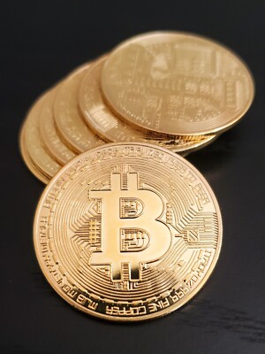 Gold Plated Bitcoin Collectible Physical Coin Gift Souvenir BTC ...