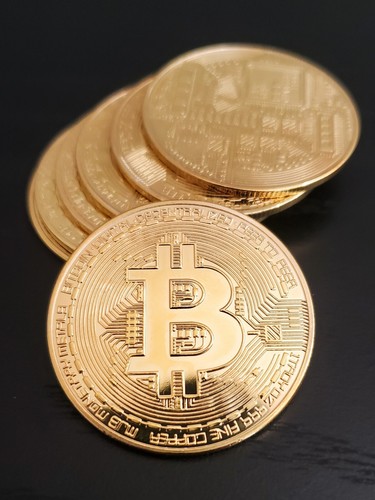 Gold Plated Bitcoin Collectible Physical Coin Gift Souvenir BTC ...