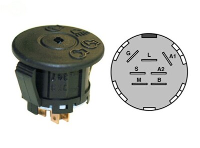 7015 Rotary Ignitiion Switch - 7 Terminal 4 Position Switch Fits Murray ...