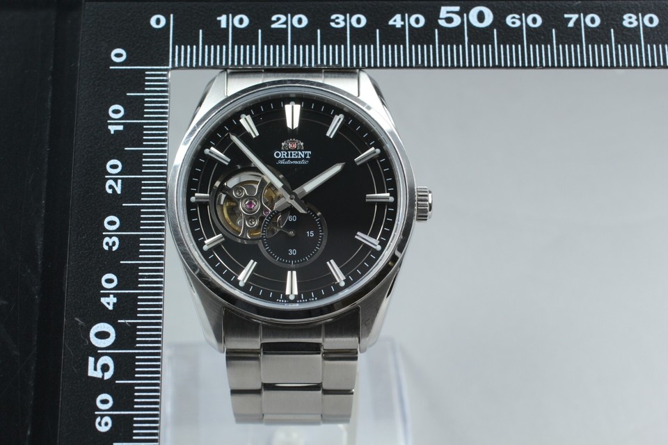 "Near Mint" Orient F6S2-UAA0 Open Heart Black Dial Automatic Mens Watch ...