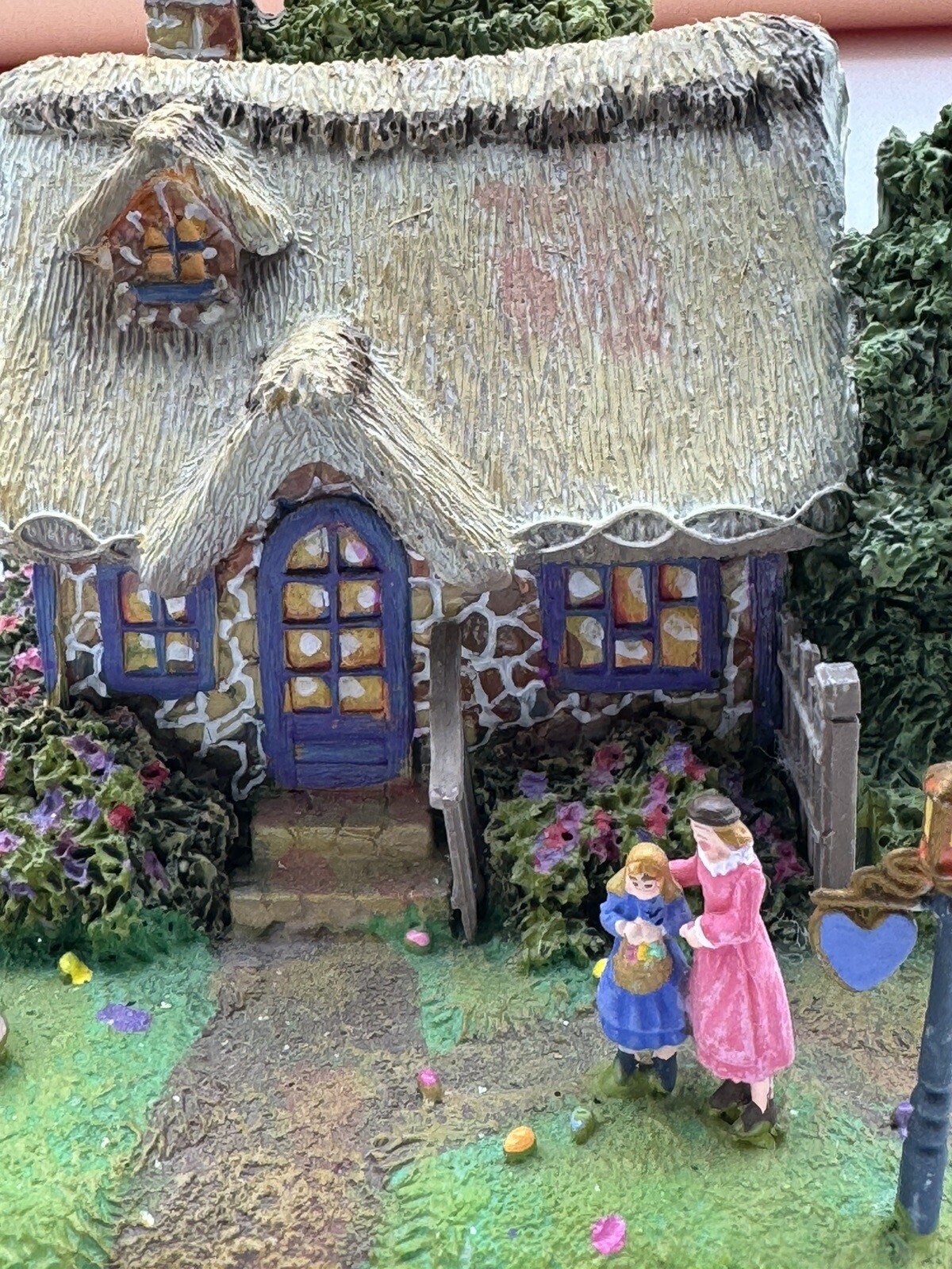 Thomas Kinkade Cottage Spring Time Egg Hunt Teleflora-Gift CERAMIC ...