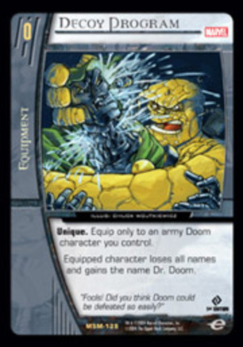 VS System: Decoy Program - Foil [Played] Marvel Web of Spider-man TCG ...