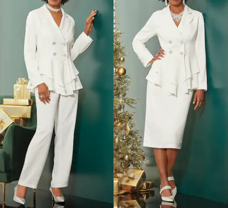 Size 10 Ashro Black Formal Dress Javicia Wardrober Pant Skirt Suit | eBay