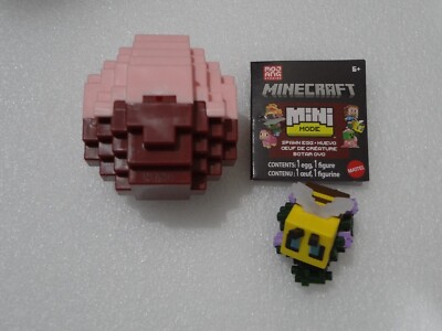 Minecraft Mini Mode Pink Spawn Egg Mini Figure Bee New! | eBay