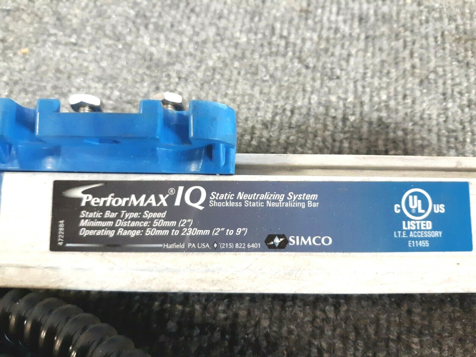 Performax IQ Static Shockless Neutralizing Bar "Speed" Bar 45" Long ...