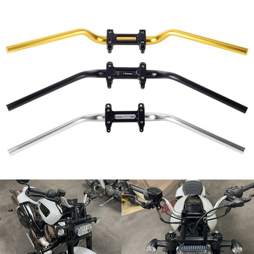 Motorcycle Drag Bar Handlebar Riser W/ Top Clamp For Harley Sportster S ...