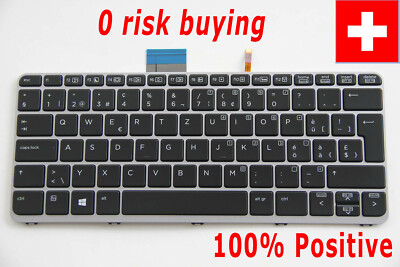 For HP Elitebook Folio 1020 G1 1030 G1 Keyboard Swiss German Tastatur ...