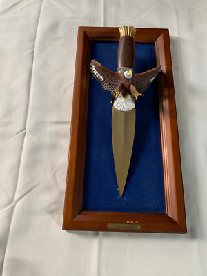 Franklin Mint Wings of Glory Eagle Knife with Display by RAY BEERS | eBay