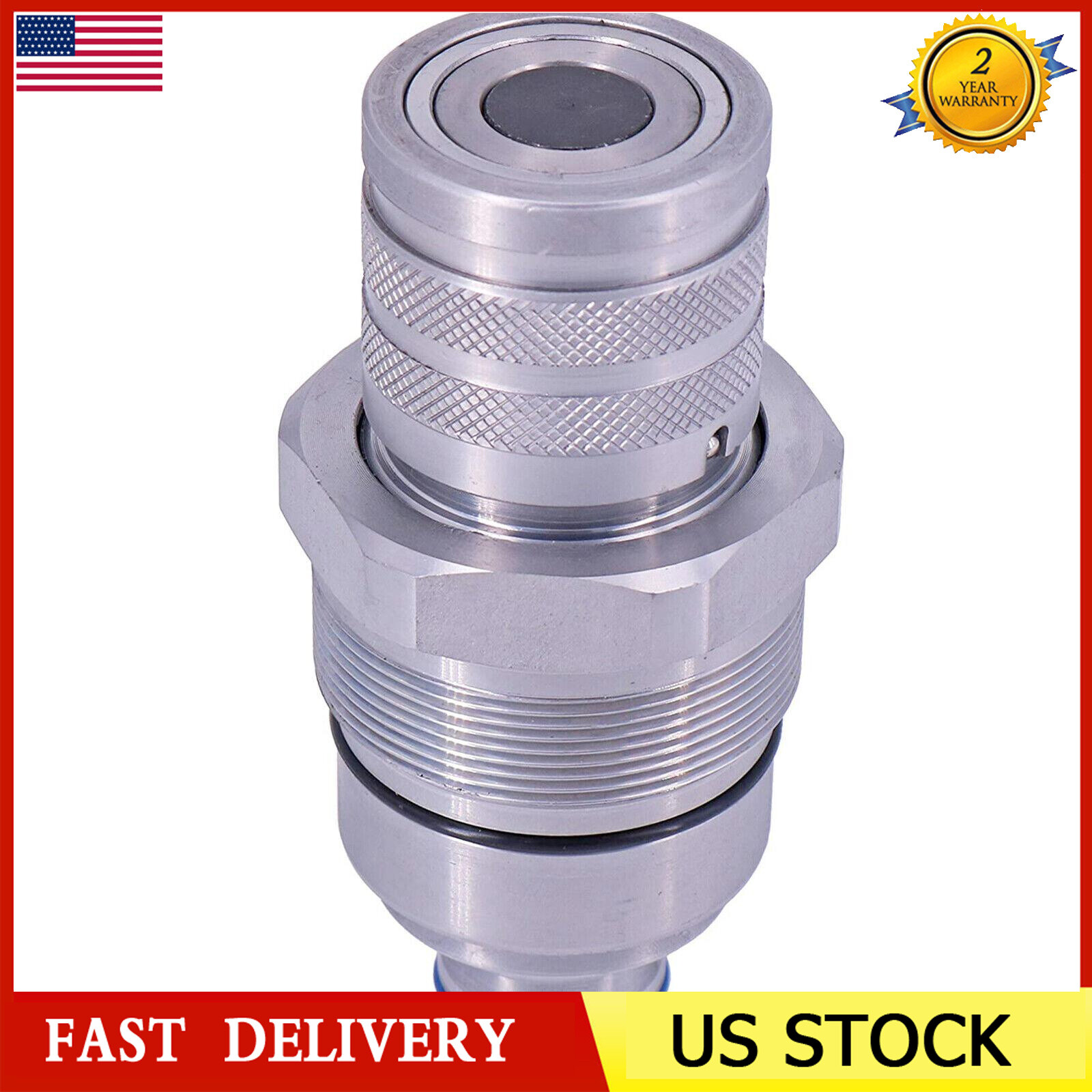 Hydraulic Quick-Connect Coupler AT406475 For John Deere 320E 326E 329E ...