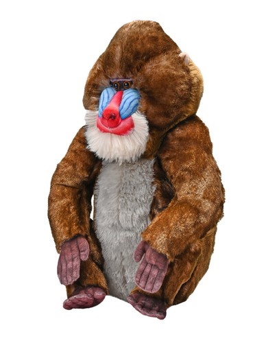 MANDRILL BABOON SOFT TEDDY BEAR TOY WILD REPUBLIC ARTIST COLLECTION ...