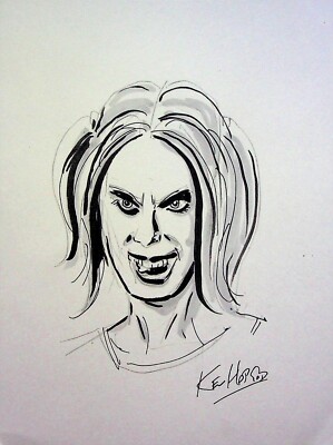 Kevin Hopgood ORIGINAL Signed Hand Inked Comic Art 6" x8" #KW | eBay