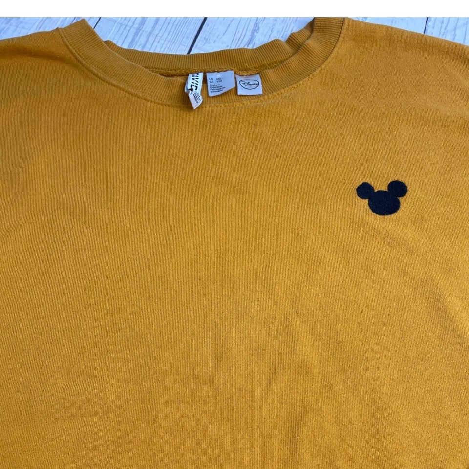 Divided H&M Disney Sweatshirt with Mickey Logo Pumpkin Color Size Women ...