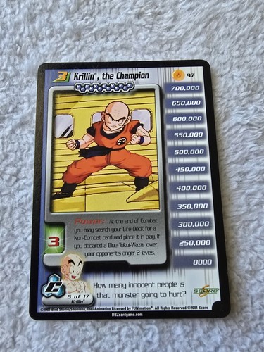 DBZ Dragon Ball Z Krillin, The Friend 97 CCG Unlimited Cell Saga MP | eBay