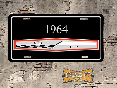 Pontiac Grand Prix 1964 Booster License Plate | eBay