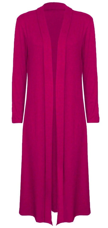 WOMANS MAXI LONG LENGTH BOYFRIEND CARDIGAN COLLARED TOP LONG FULL ...