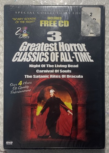 3 Greatest Horror Classics Of All-Time DVD SEALED NEW- Night Of The ...