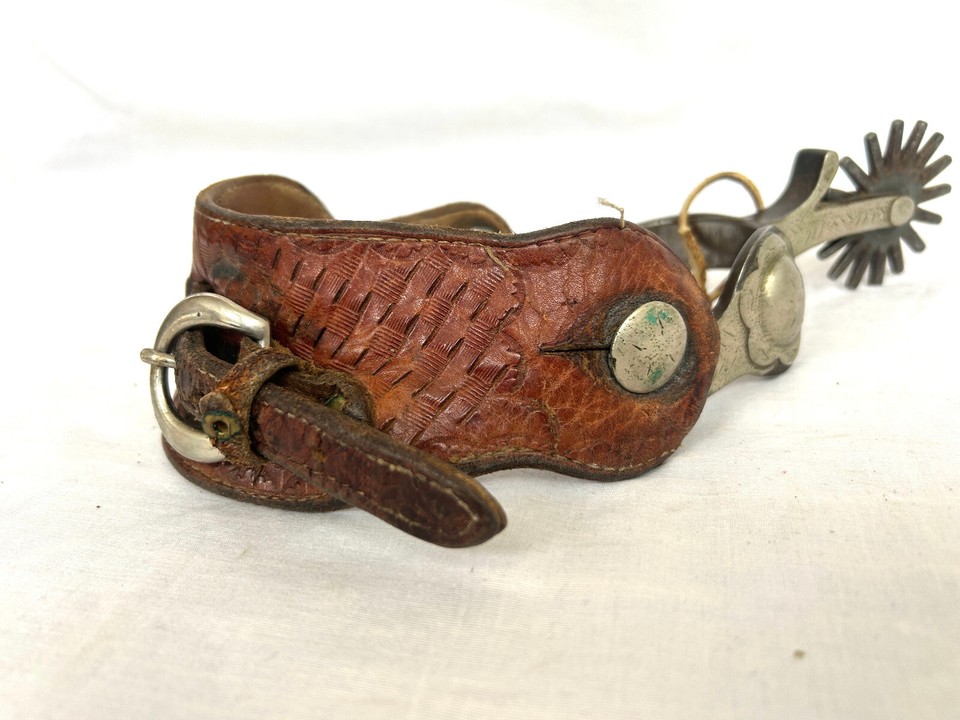 Crockett vintage western. cowboy collectable spurs with maker's mark | eBay