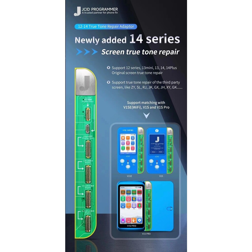 JCID V1SE True Tone Board Battery Screen Face ID Dot Vibration Receiver ...