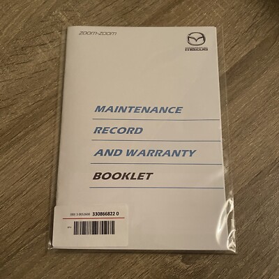 BLANK NEW MAZDA SERVICE LOG BOOK BOOKLET 2016+ | eBay Australia