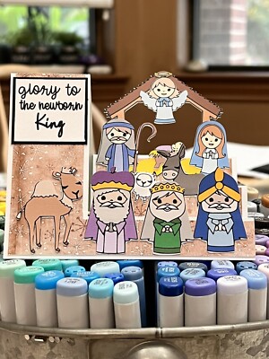 Card Kit Stampin' Up! Nativity Christmas Step Card Glory to Newborn ...